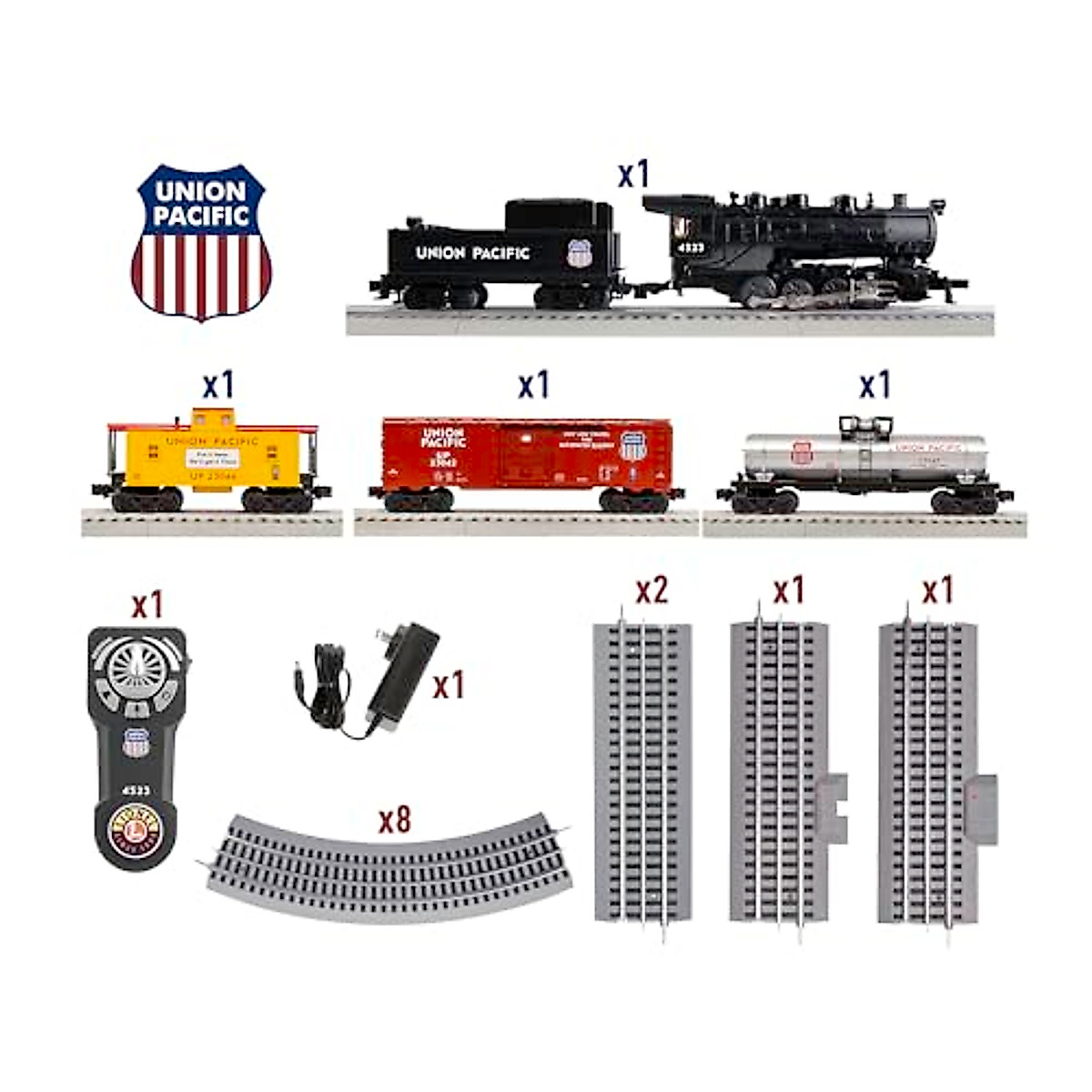Lionel Union Pacific Flyer LionChief 5.0 Electric O Gauge Train Set with Bluetooth & Remote
