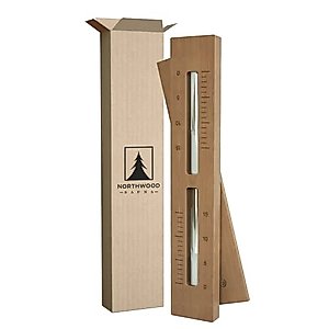 NORTHWOOD Sauna Sand Timer - Handmade from Canadian Red Cedar Wood - Wall Mounted Rotating 15 Minutes Hourglass Timer with White Sand