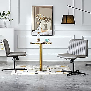 FATFISH Home Computer Chair Office Chair Adjustable 360 ° Swivel Cushion Chair with Black Foot Swivel Chair Makeup Chair Study Desk Chair