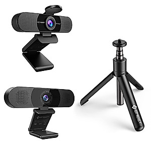 EMEET C960Kit Webcam with Tripod 3 in 1 Webcam C980pro