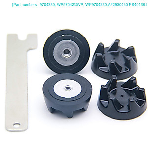 9704230 Blender Coupler 4Packs with 1 Spanner Kit Replacement for Kitchenaid Blender Replacement Parts WP9704230VP WP9704230 KSB5WH KSB5WH4 KSB5 KSB3 Driver PS11746921 AP6013694 AP2930430 PS401661