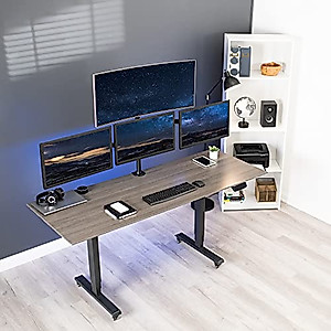 VIVO Quad Monitor Adjustable Heavy Duty Mount, Articulating Stand for 4 LCD Screens up to 24 inches STAND-V004Y