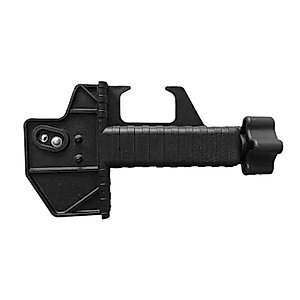 AdirPro Mounting Clamp for LD-8 and LDG-8 Laser Detectors with Built-in Bubble Level - Attach Receiver to Variety of Items Including Most Prism Poles and Survey Rods