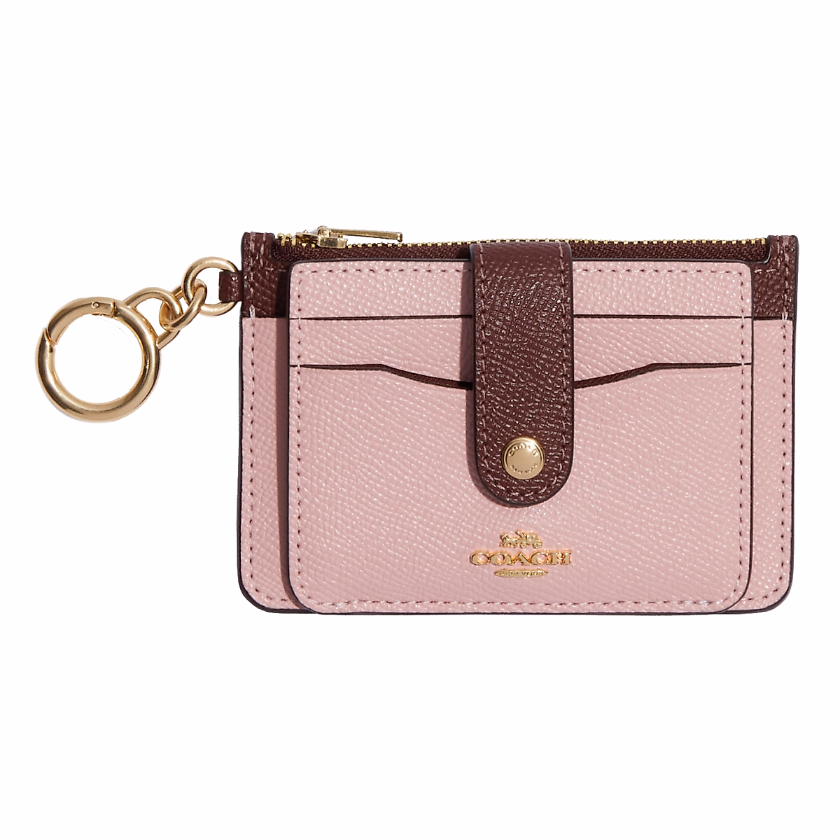 Coach Contrast Trim Attachment Card Case