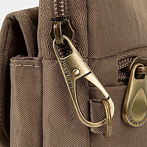 Travelon Anti-theft Signature Quilted Slim Pouch Bag, Sable