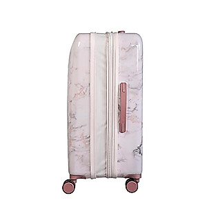 it luggage Sheen 28" Hardside Checked 8 Wheel Expandable Spinner, Marmo Rose Print, 27"