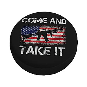 Come and Take It Funny Tire Cover Universal Fit Spare Tire Protector for Truck, SUV, Trailer, Camper, Rv
