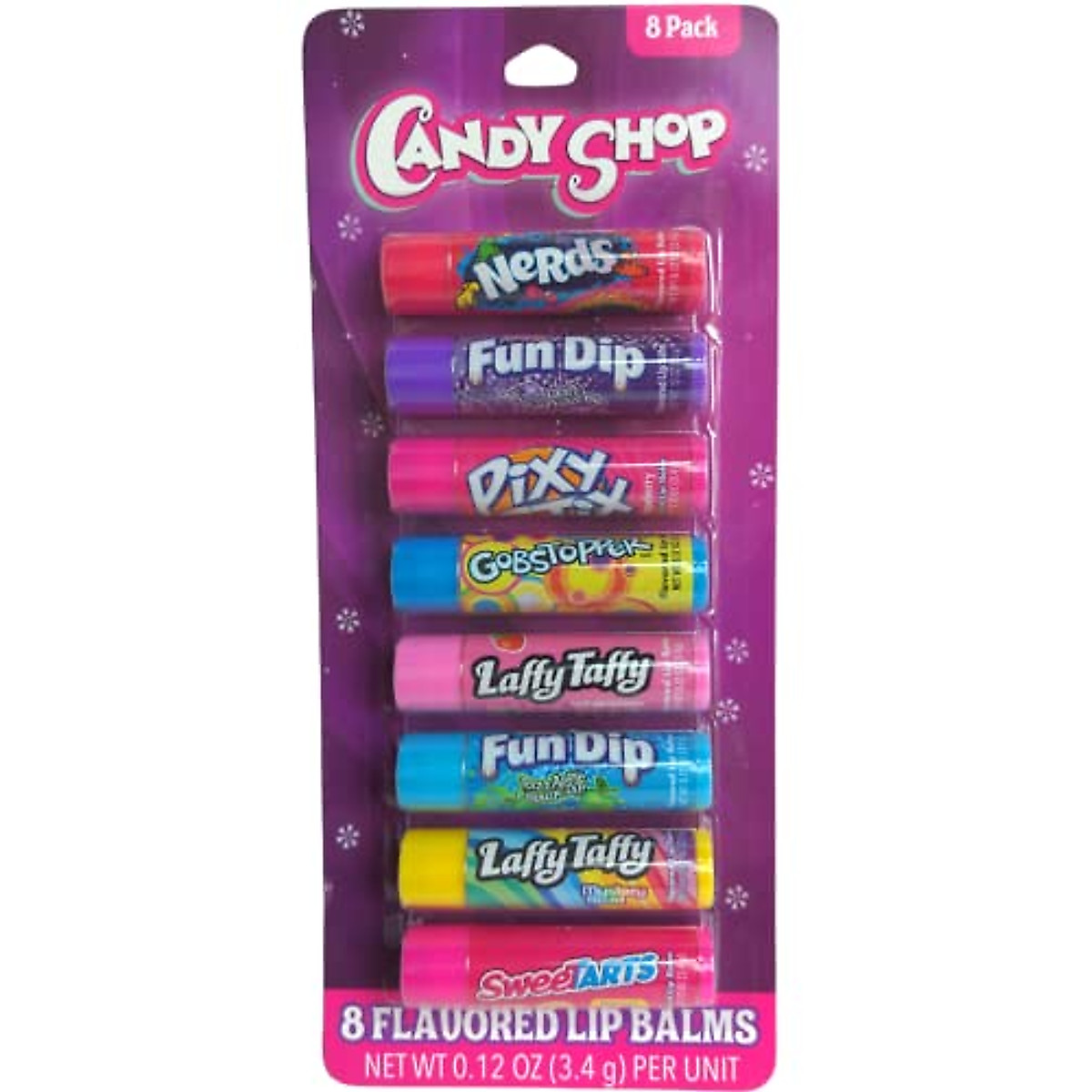 Candy Shop Lip Balm - 8 Candy Flavored Lip Balms
