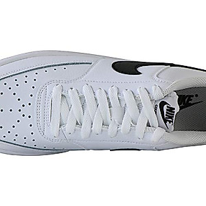 Nike Men's Court Vision Low Sneaker, White/Blackwhite, 13.5
