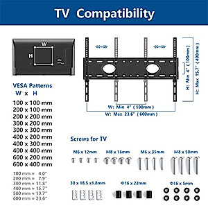 Mobile TV Cart for 32-75 Inch Screens up to 110 lbs, Height Adjustable Rolling TV Stand with Locking Wheels and Metal Shelf, Portable Outdoor Floor TV Stand Movable Monitor Holder for Home Office