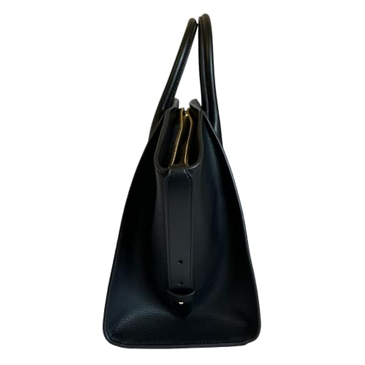 Michael Kors Avril Large Top Zip Slouch Satchel Crossbody Black Leather