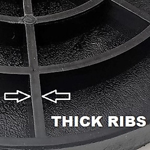 10 Pack Pier Pads, Deck Foundation Block for Wood Composite Floor Frame Pier Shed Base Footing Post Beam Support - 10" Strongest and Most Durable (Made in USA from 100% Recycle Plastic) (10)