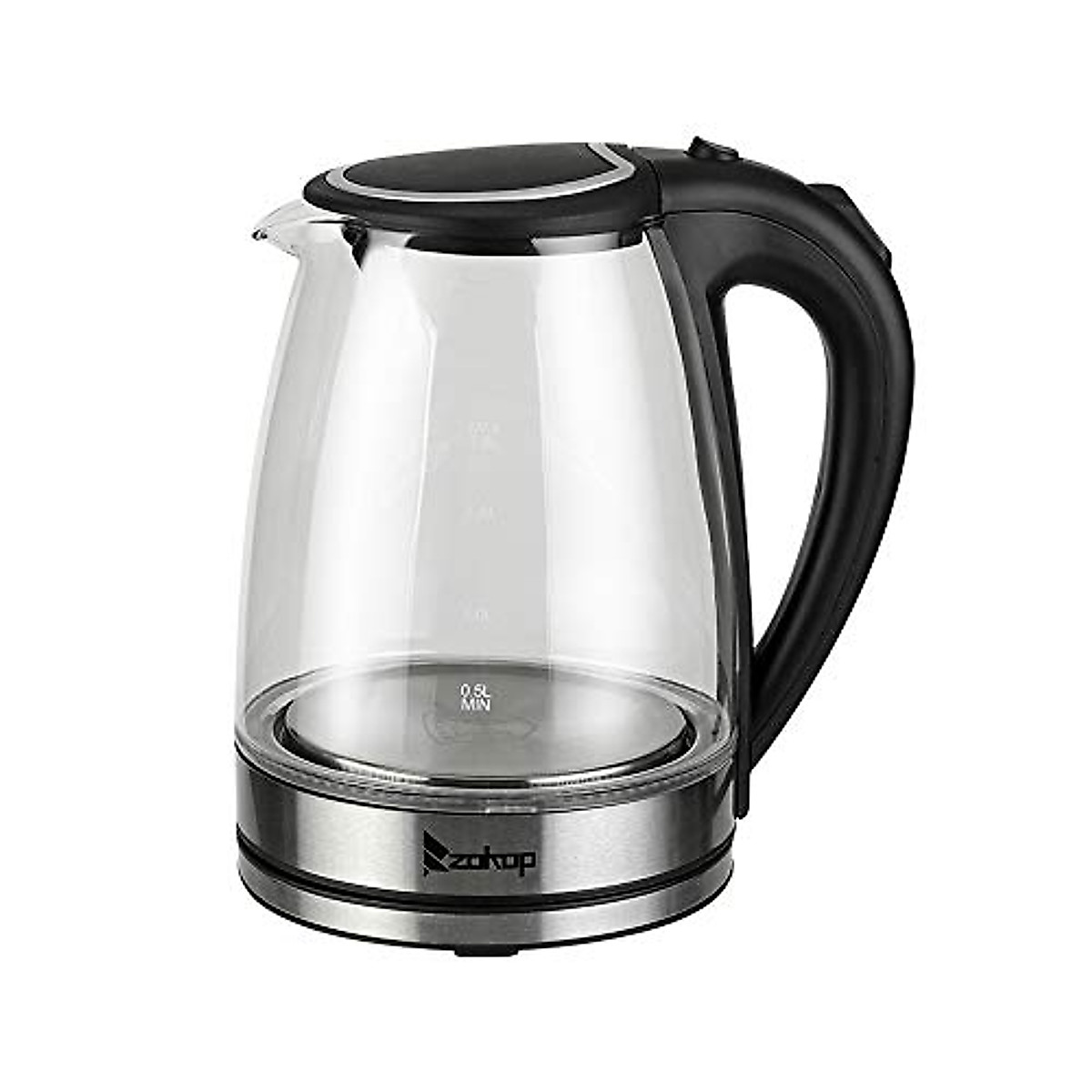 Electric Kettle with Glas,Electric Glass Kettle and Tea Maker with Temperature Controls 110V 1500W 1.8L Glass Electric Kettle with Filter, Stainless Steel Lid & Bottom