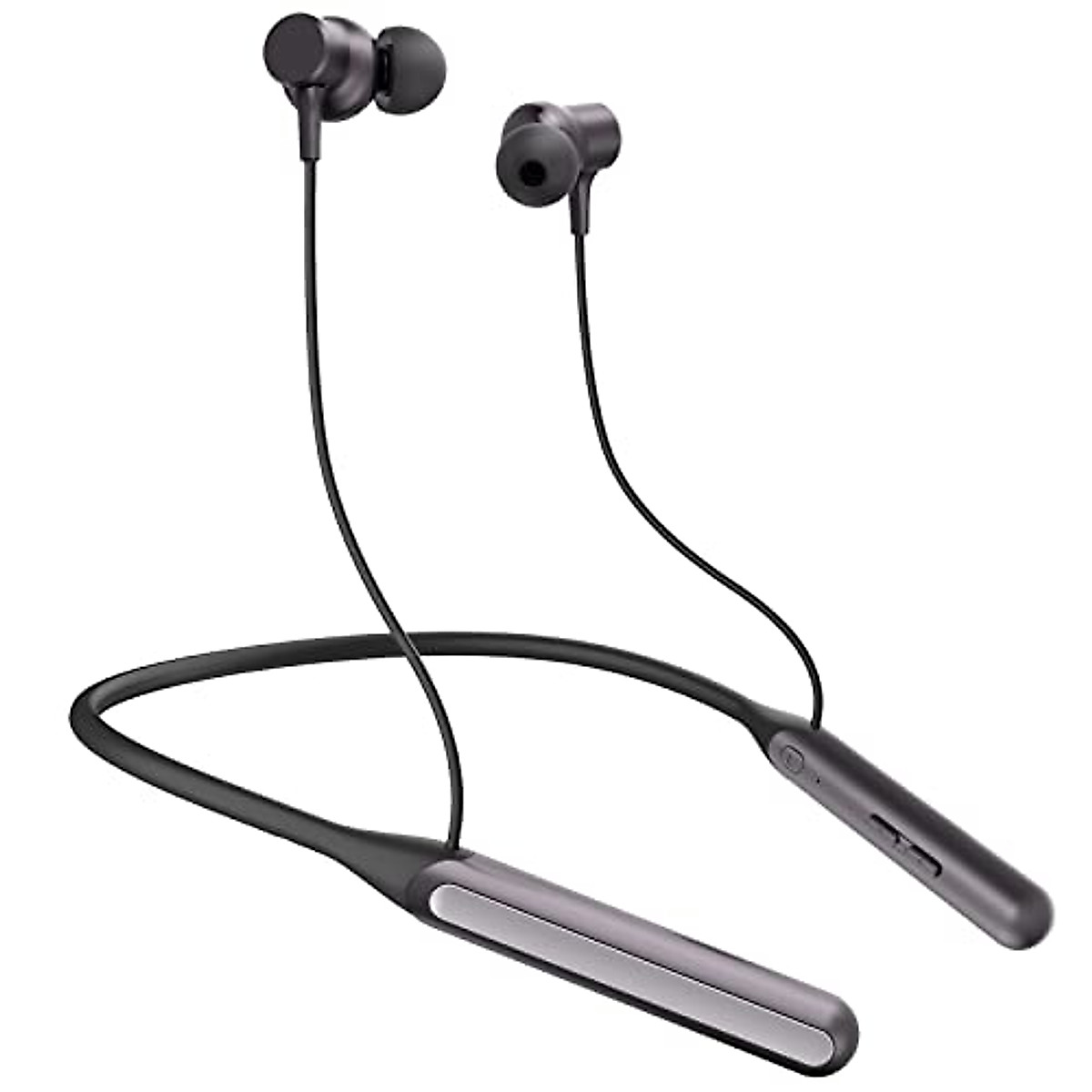 Pianogic Neckband Bluetooth Headphones, Wireless Bluetooth Earbuds with 15 Hours Playtime, Foldable & Lightweight Build, IPX6 Waterproof Magnetic Earphones with Crystal Clear Calls for Sports Office