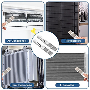 cobee 2 Pcs Air Conditioner Fin Comb, AC Fin Comb Straightener Cleaner Coil Brush, Adiator Fin Cleaning Refrigerator Tool, Evaporator Radiator Repair Clean Tool