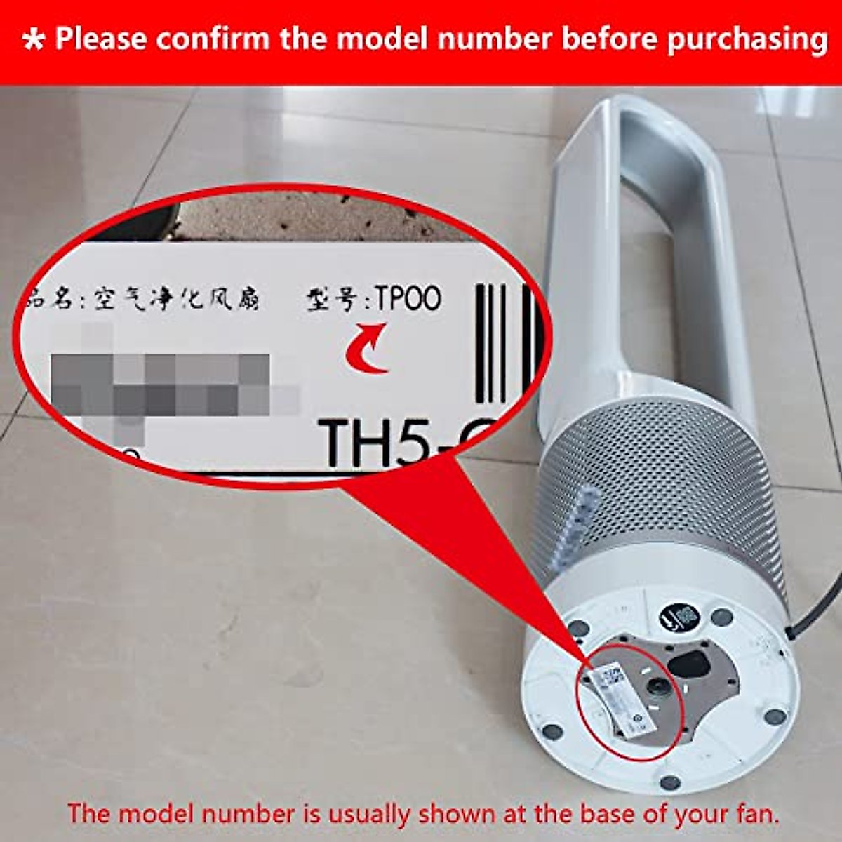 Replacement Remote Control 967400-01 for Dyson Pure Cool Link DP01 DP03 Purifying Fan Model (with Magnetic and Built-in Battery)