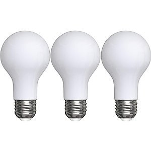 GE Lighting 99202 Frosted General Purpose Classic Shape A21 Daylight LED 16-Watt (100-Watt Replacement), 1520-Lumen Medium Base, 3 Count (Pack of 1)