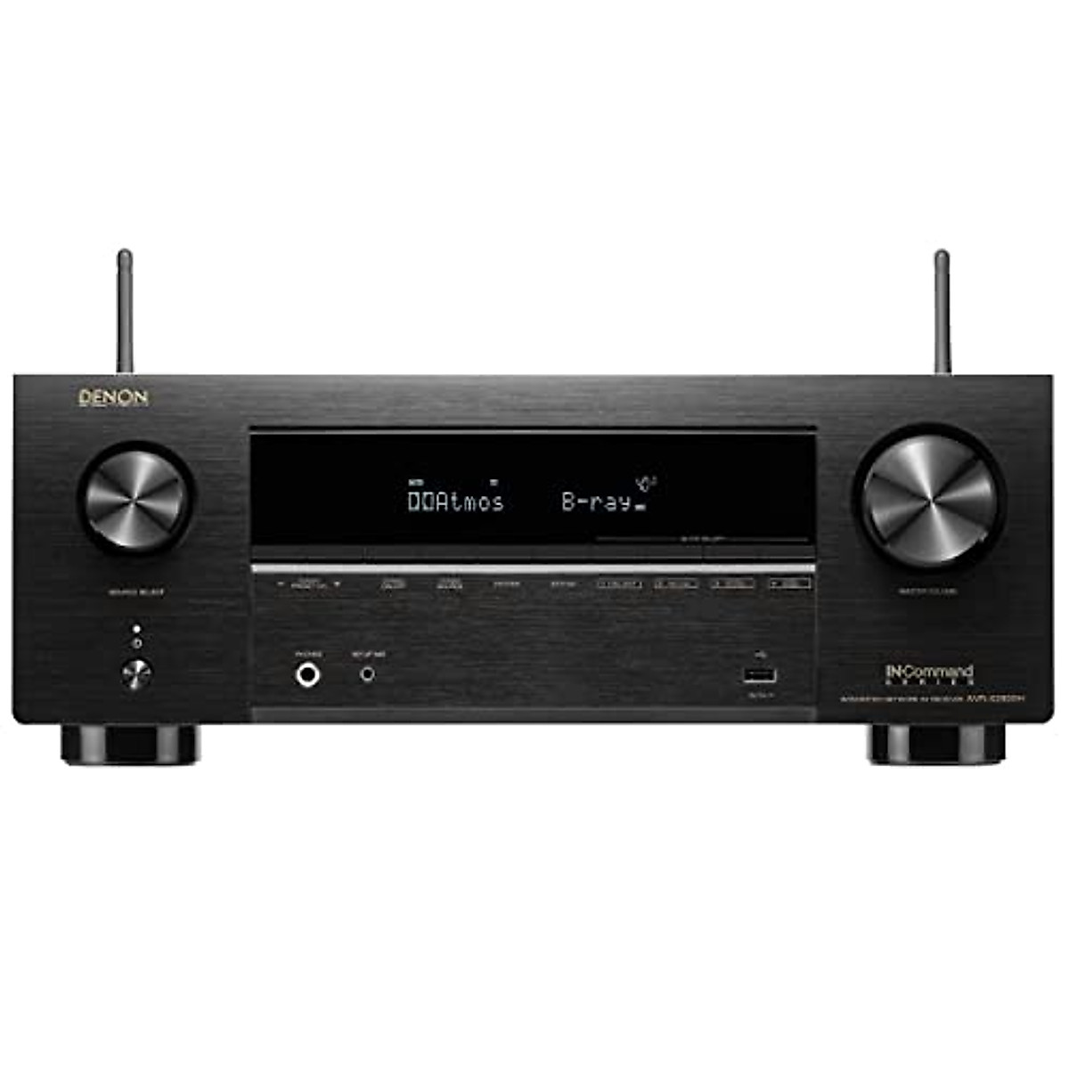Denon AVR-X2800H 7.2-Channel 8K Network AV Receiver with W80-V3 in-Ear Earphones