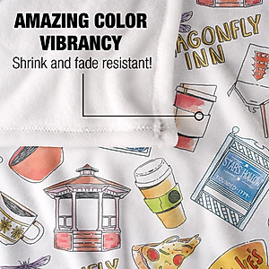 Gilmore Girls Blanket, 50"x60" Dragonfly Inn and Lukes Silky Touch Super Soft Throw Blanket