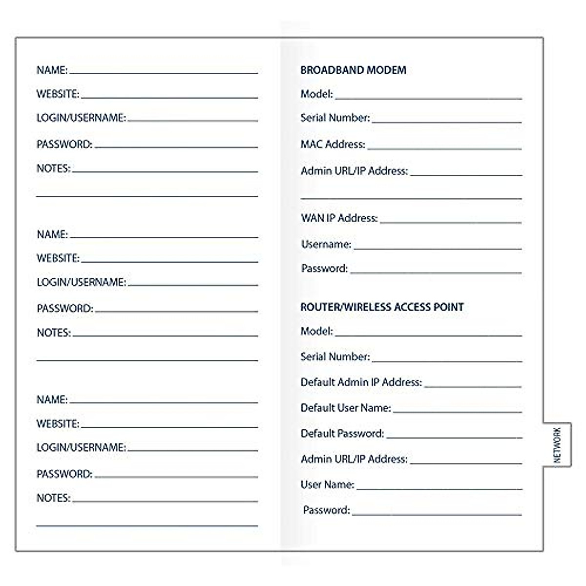 The LANG Companies Hugo Hege Password Journal (1014106)