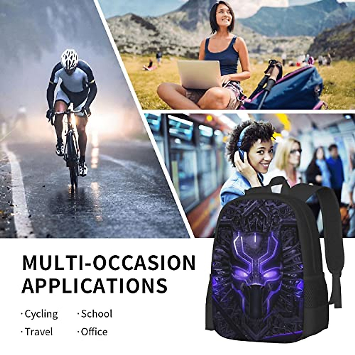 sckkofv Superhero Backpack Cute back pack School Backpacks Bookbag Large Capacity Book Bag Lightweight Travel Work Hiking Daypack