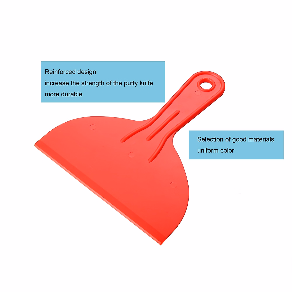 Plastic Putty Knives 3-Pack: 1-1/2", 3", 6" , 3 Pcs Putty Knife