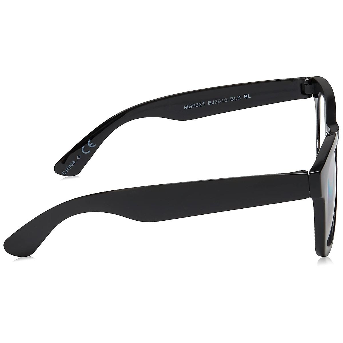 Betsey Johnson Thea Blue Light Glasses Reading Glasses, Shiny Black, 142mm US