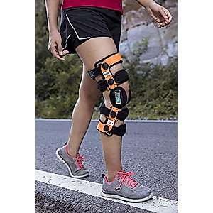 Z1 K2 Knee Brace –Best Knee Brace for ACL/Ligament Injuries/Sports Injuries, Arthritis (OA) & Preventive Protection & Relief from Knee Joint Pain/Degeneration- Men & Women S23(T=24-25.5"/C=22-23.5")