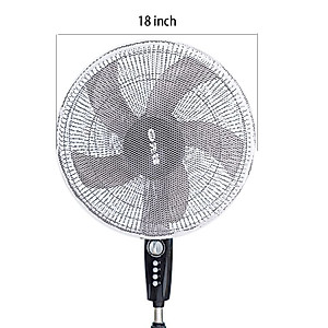 eyigylyo 2 Pack Round Electric Fan Guard Dust Cover,Mesh Covers Allow Air to Pass Through for Pedestal Fan Summer Washable Dustproof Safety Fan Protection