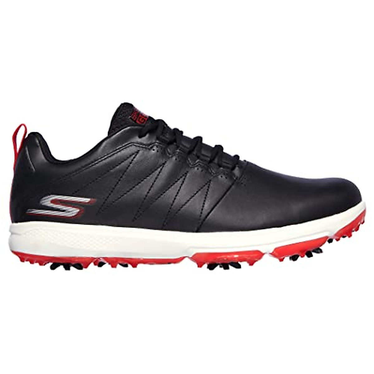 Skechers NEW Mens Go Golf Pro 4 Legacy Golf Shoes 214001 Black/Red Sz 8 X-Wide