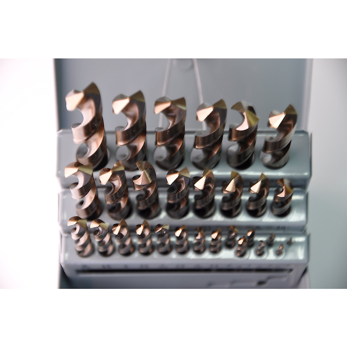 29pcs Cobalt Drill Bits Set, 1/16" - 1/2" in Metal Case