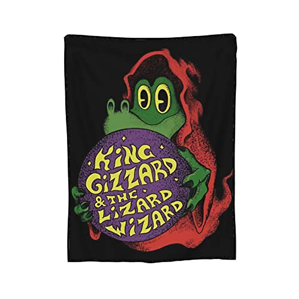 King Music Gizzard and Lizard and Wizard Comfortable and Warm Super Soft Blanket for Home Decoration Anti-Fleece Flannel Blanket, Suitable for Adults and Children 50"x40"