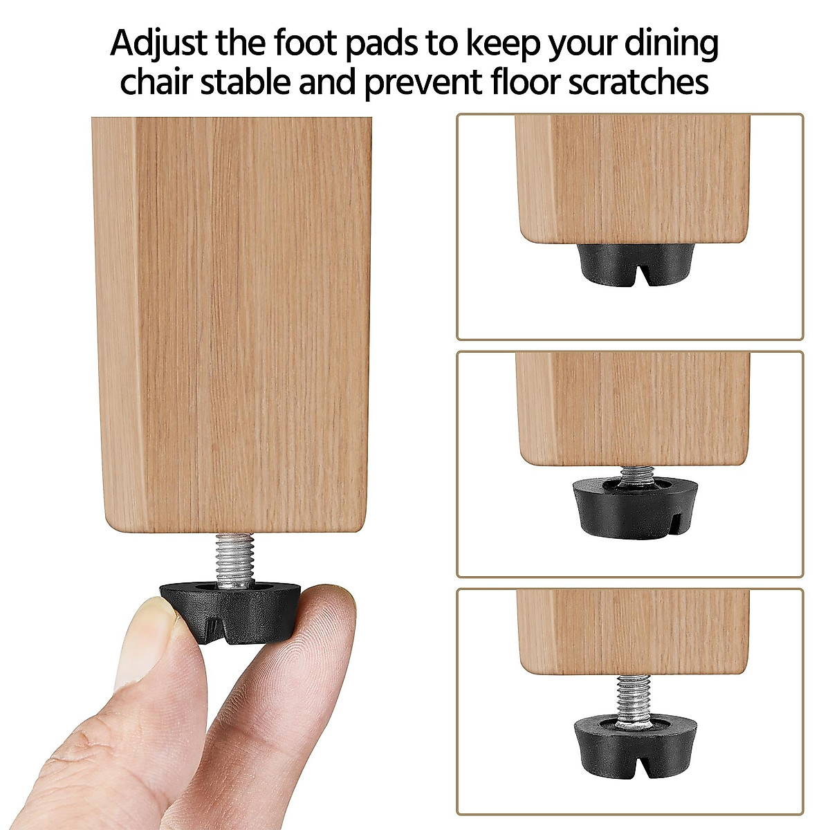 Yaheetech Dining Chairs Set of 2 Fabric Upholstered Dining Chairs High Back Padded Chairs Button Tufted Parsons Kitchen Chairs With Solid Wood Legs for Home, Dining Room, Kitchen, Dark Gray(1 package)