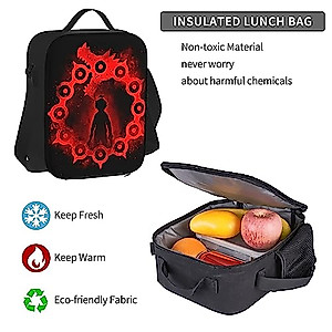 ORPJXIO Backpack 3 Piece Set The Seven Anime Deadly Sins Laptop Backpack Pencil Case Lunch Bag Combination For Travel Work Camping