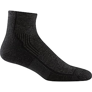 Darn Tough Men's Hiker Quarter Midweight with Cushion Hiking Sock (Style 1959) - Onyx Black, X-Large