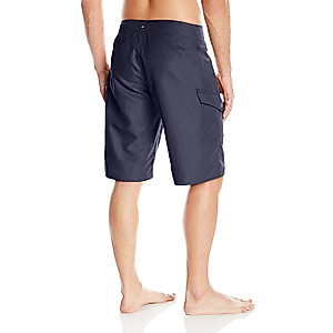 Quiksilver Men's Standard Manic 22 Inch Length Cargo Pocket Boardshort Swim Trunk, Navy Blazer, 36