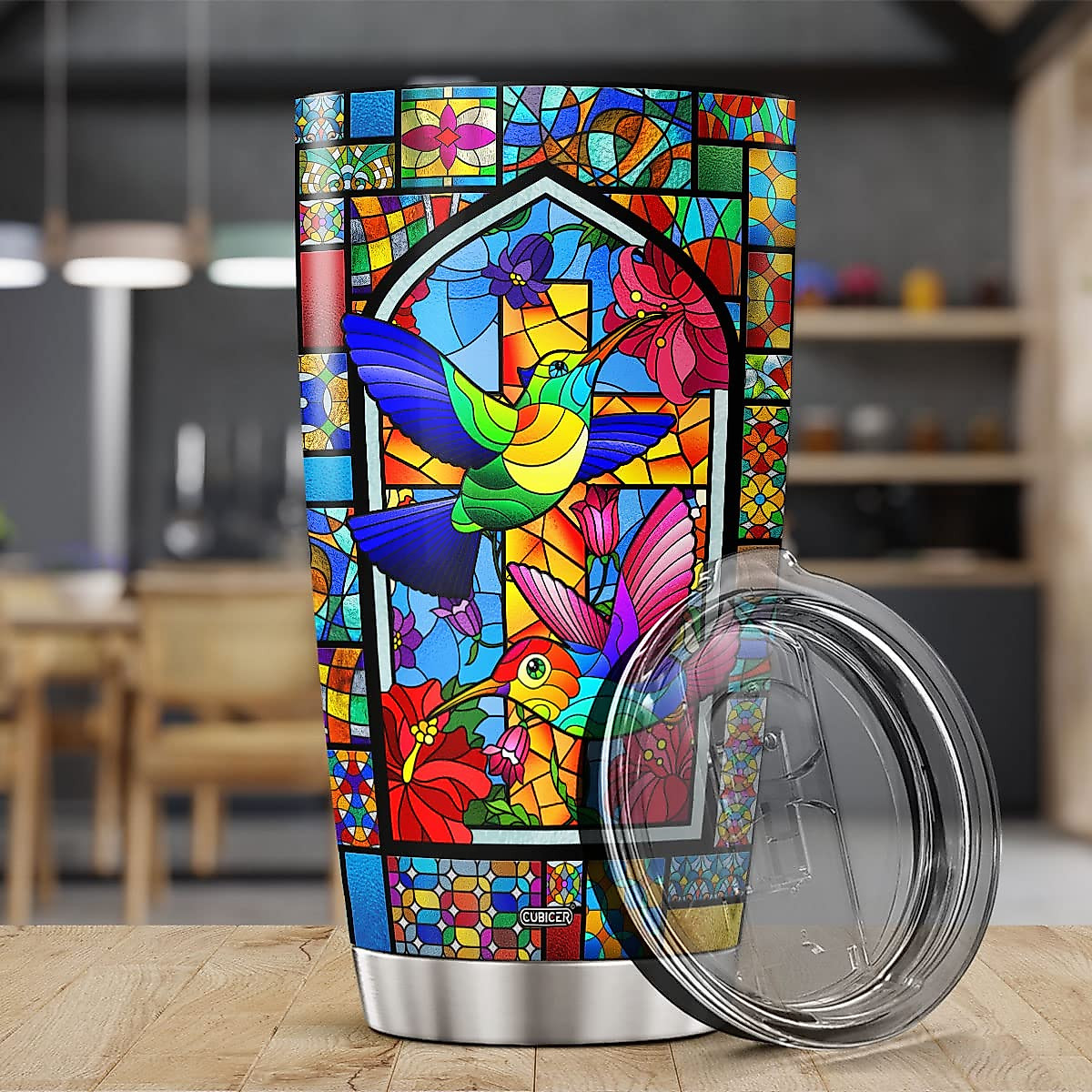 CUBICER Hummingbird Tumbler With Lid For Women Girl Teens Loves Hummingbirds Bird Lovers Decor Home Coffee Travel Stainless Mugs 20 Oz Glasses Drinking Kitchen Accessories Gifts