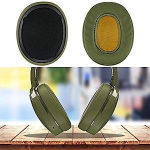 Geekria QuickFit Protein Leather Replacement Ear Pads for Skullcandy Venue Wireless ANC Headphones Earpads, Repair Parts (Green)