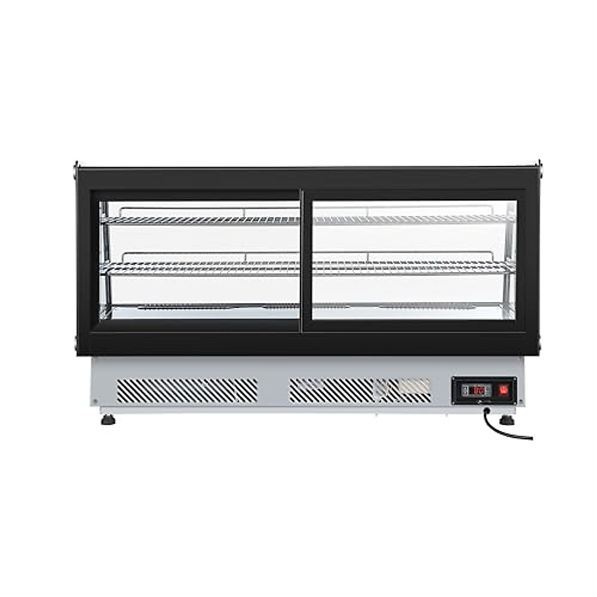 KoolMore DICDC-202-BK 48 in. Drop-in Countertop Bakery Display Refrigerator in Black