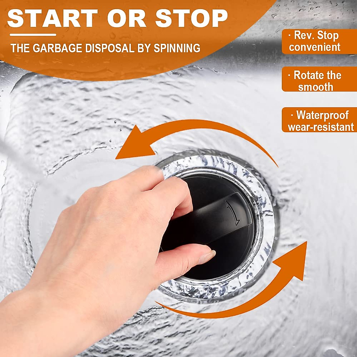 Garbage Disposal 75257 Magnetic Stopper, garbage disposal parts-turn your Cover control disposer on and off.