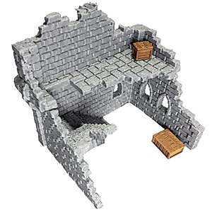 Extruded Gaming Building Ruins Set 3B