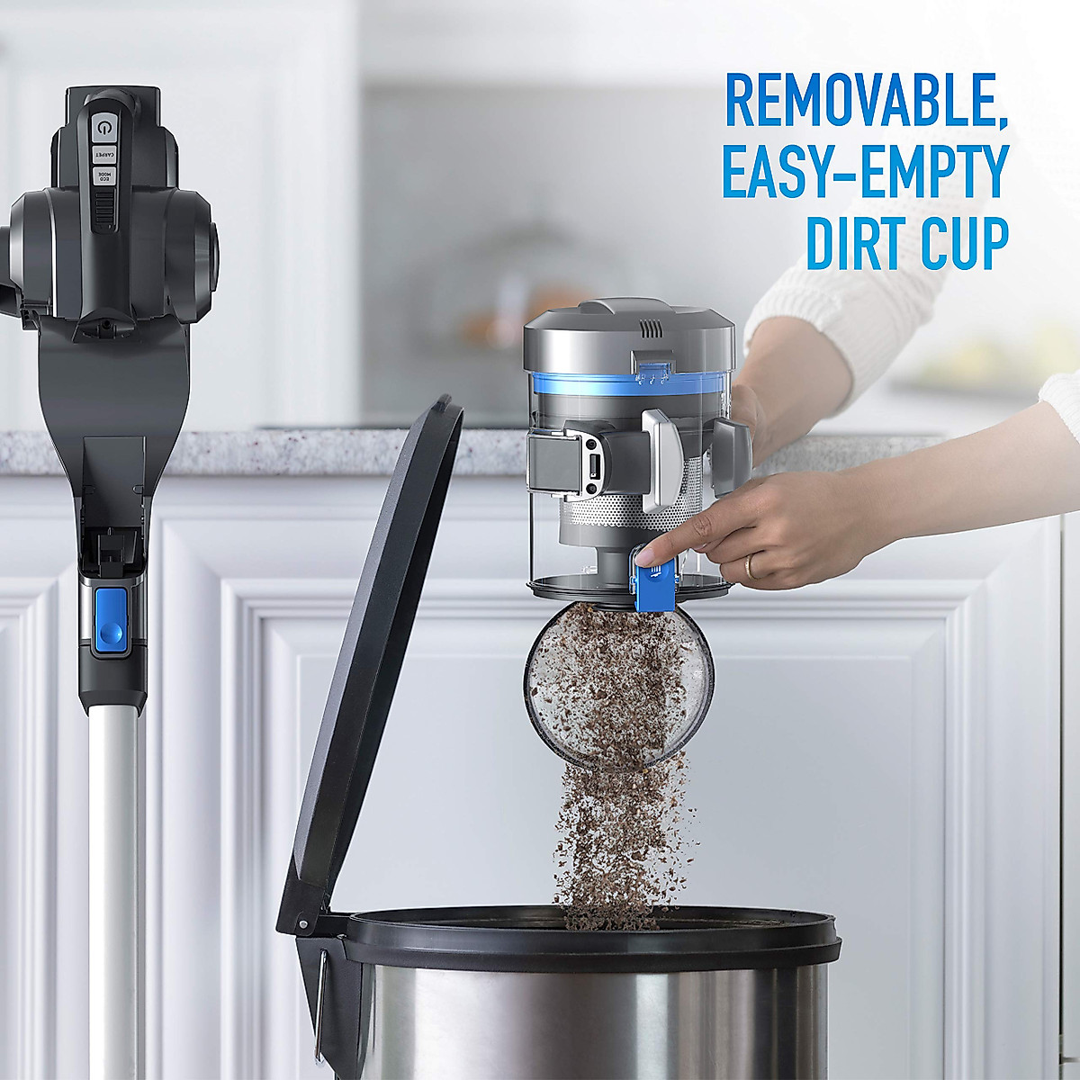 Hoover ONEPWR Blade+ Cordless Stick Vacuum Cleaner with Extra Battery, Lightweight, BH53310E, Silver