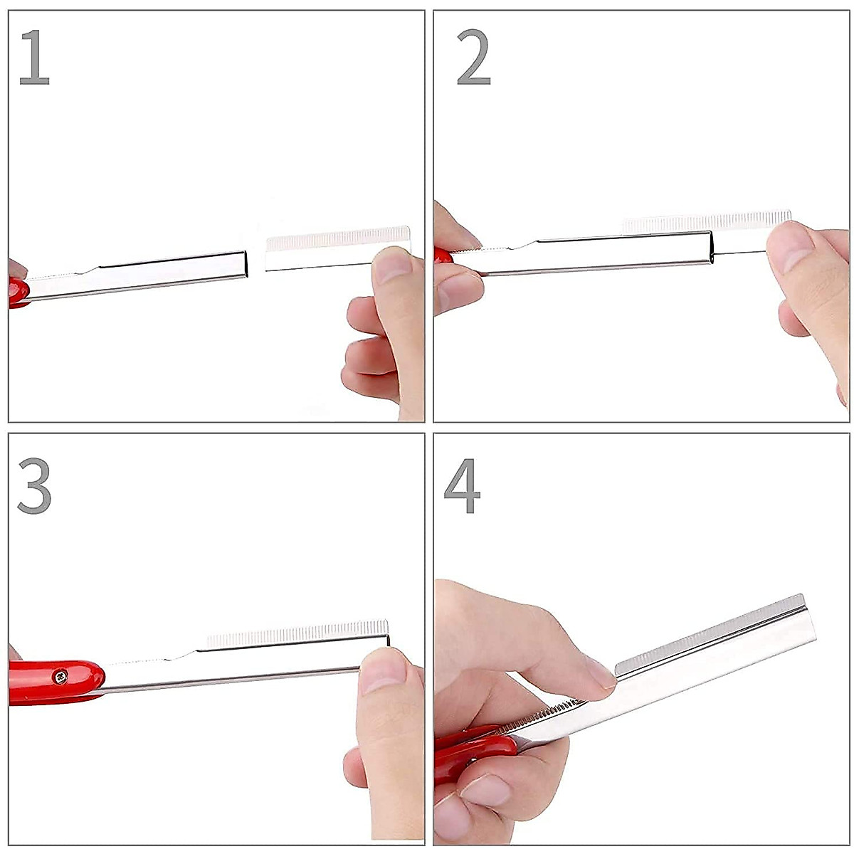 Forever one 20Pcs Single Edge Razor Blade Steel Industrial Razor Blades Disposable Straight Razor Blades for Men and Women