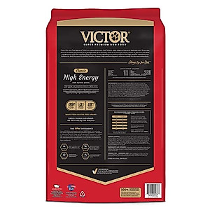 Victor Super Premium Dog Food – High Energy Dry Dog Food for Active Dogs – Gluten Free Dog Food with Beef and Chicken Meal Proteins for Sporting Dogs – All Breeds and All Life Stages, 40 lb