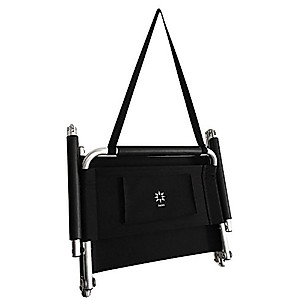 2 Pack of Neso Lightweight Water Resistant Beach Chairs with Shoulder Strap and Slip Pocket - Folds Thin(Black)