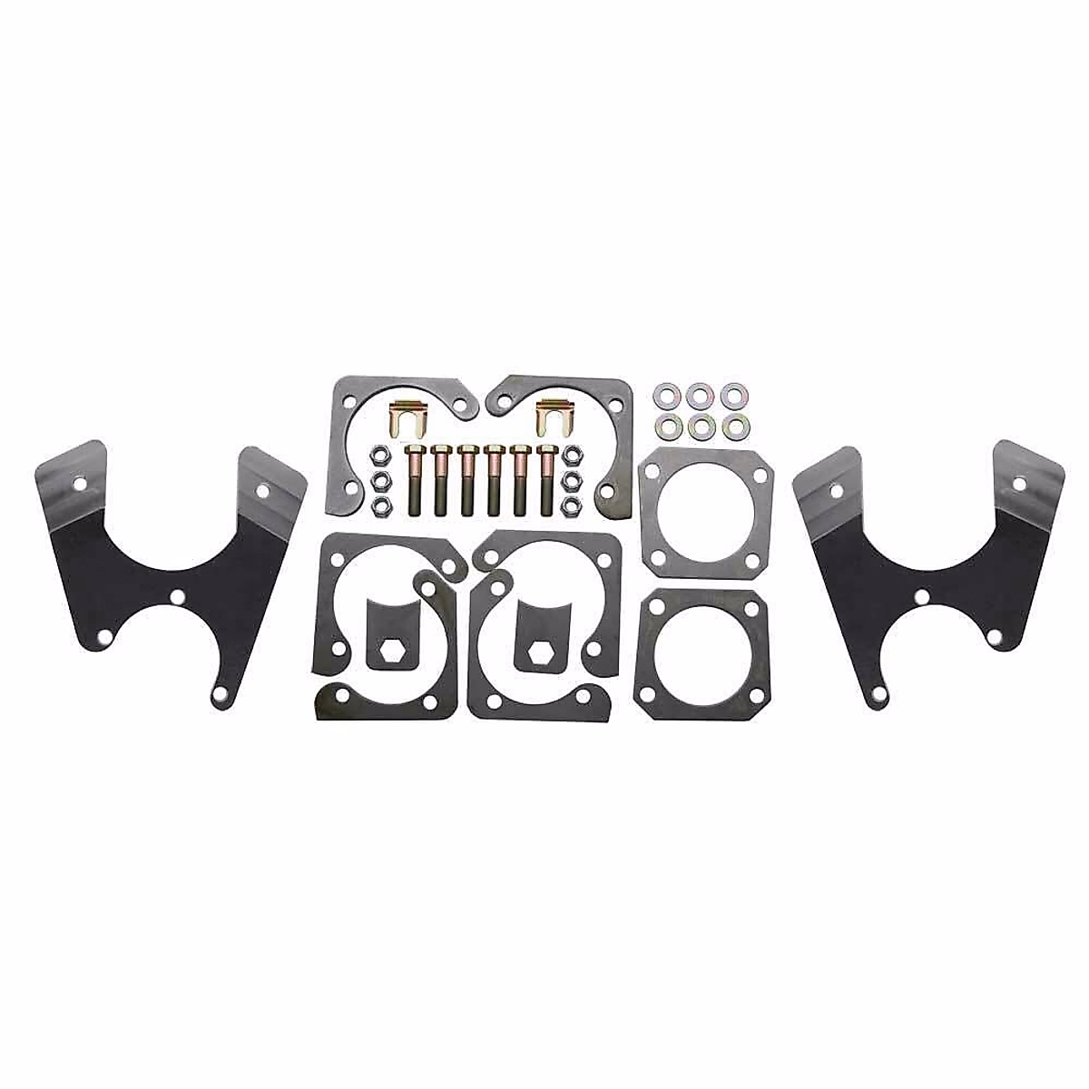 Speedway Rear Drill/Slotted Disc Brake Kit, 64-72 GM A-Body, Red