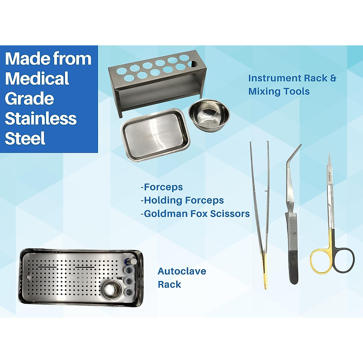 Dental PRF/RGF/PRP Basic Instruments Set of 12 ARTMAN Brand by Wise Linkers
