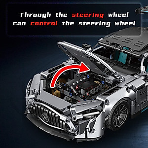 Mesiondy Sports Car Building Blocks Toys Boys or Adults Kits，1:14 MOC Building Set Raceing Car Model,Super Cars for Boys Age 12+ and Adult，(1466Pcs)