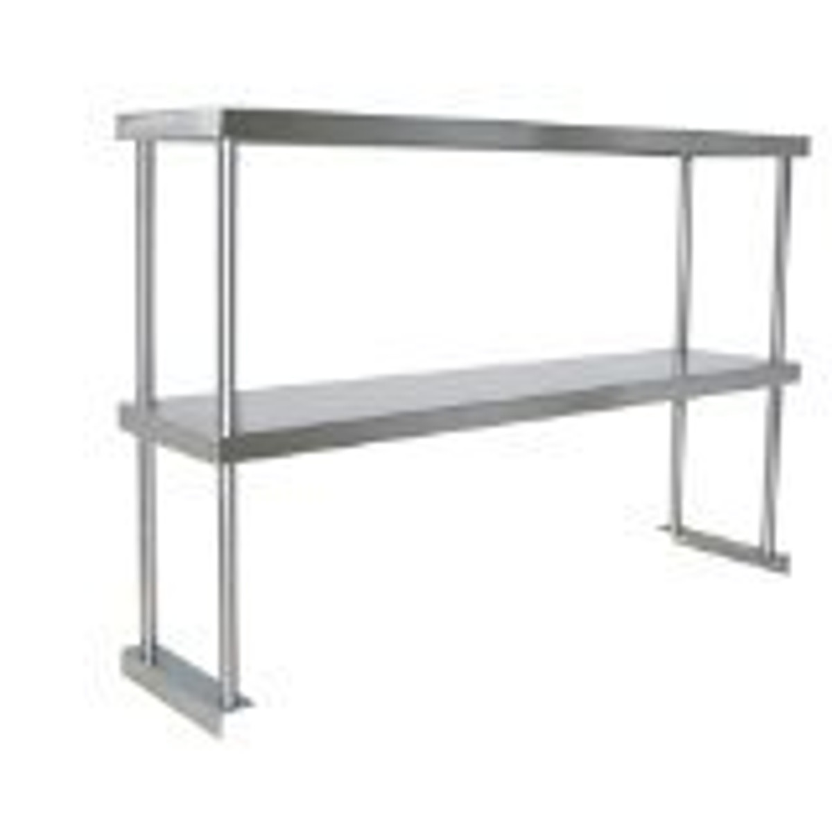 Adjustable Double Overshelf 18 x 24 - Stainless Steel