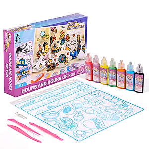 Koltose by Mash Sticky Suncatcher Art Craft Kit for Kids – Sun Catcher Window Art Craft Kit for Girls and Boys Ages 4 – 15, Over 100 Designs